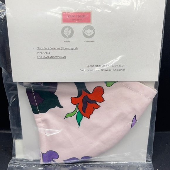 kate spade | Accessories | Nwt Kate Spade Fleur Nouveau Cloth Mask ...